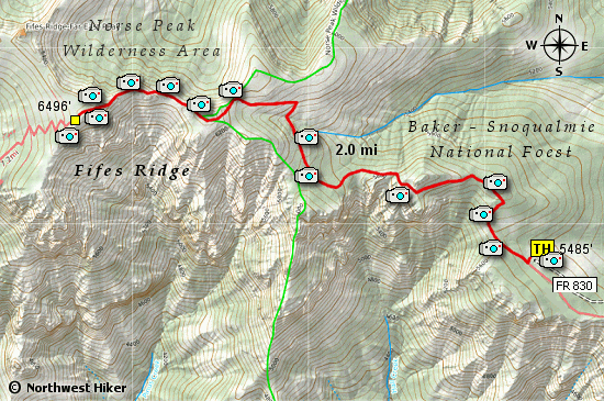 Fife Ridge east approach Hike